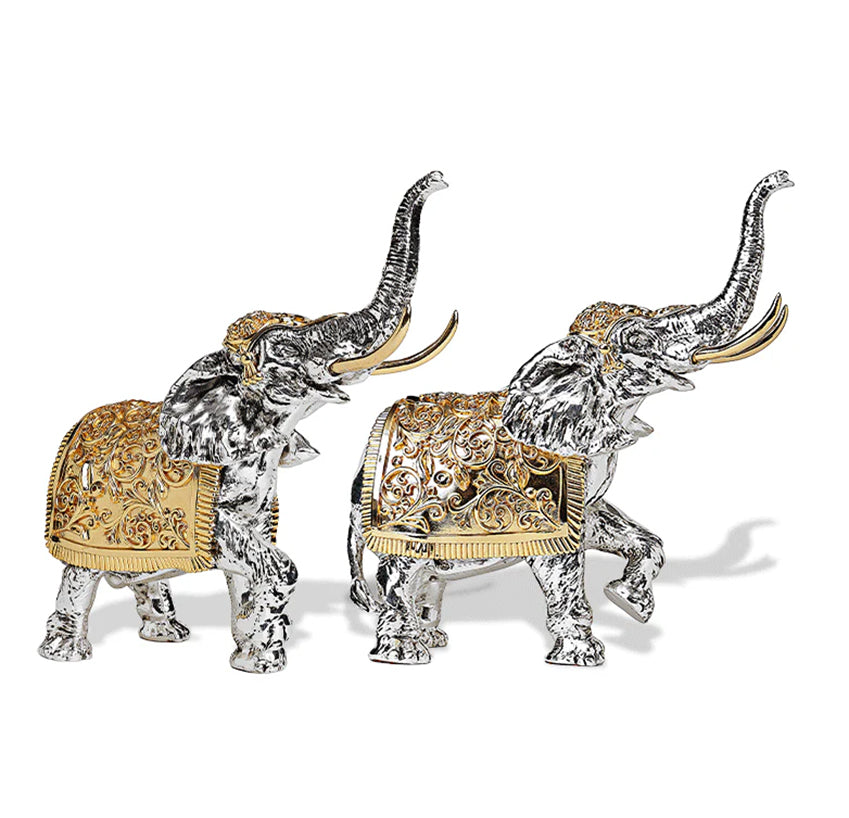 Buy Heralding Elephants | Majestic Twin Elephant Statement Online in ...